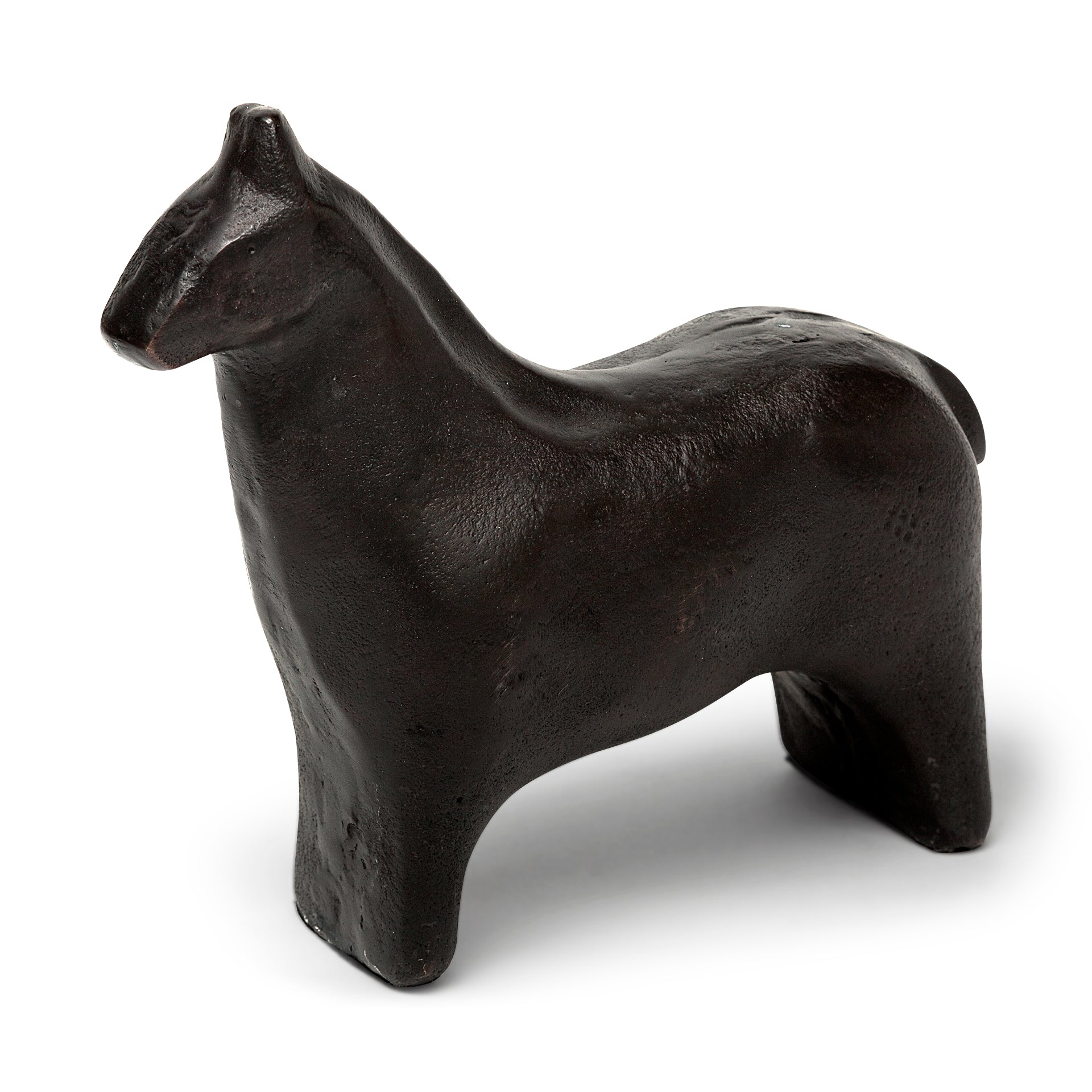Sphynx II 7L x 2W Black Cast Aluminum Horse Shaped Object – Furniture Barn