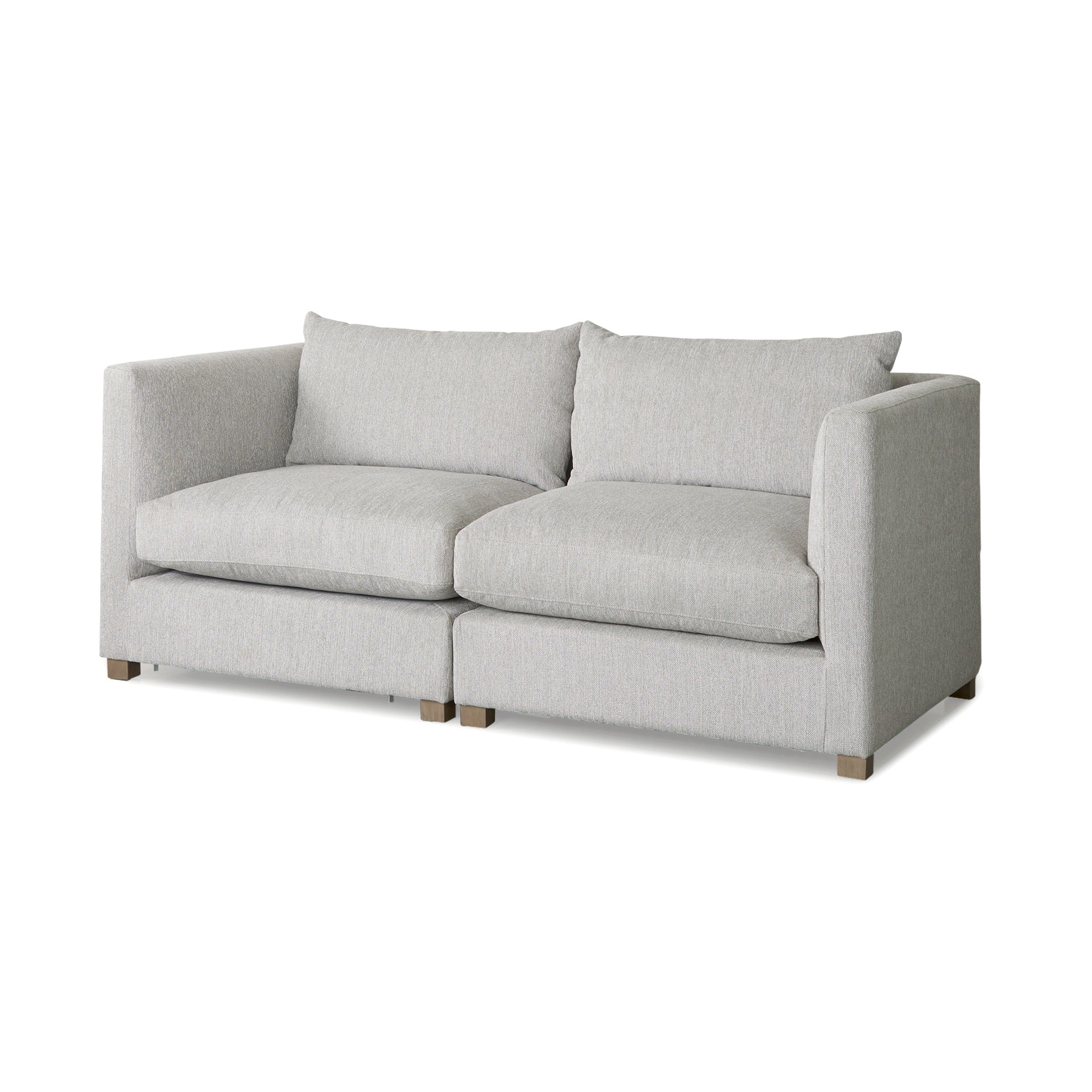 Valence 2 Piece Light Gray Modular Sofa Set – Furniture Barn