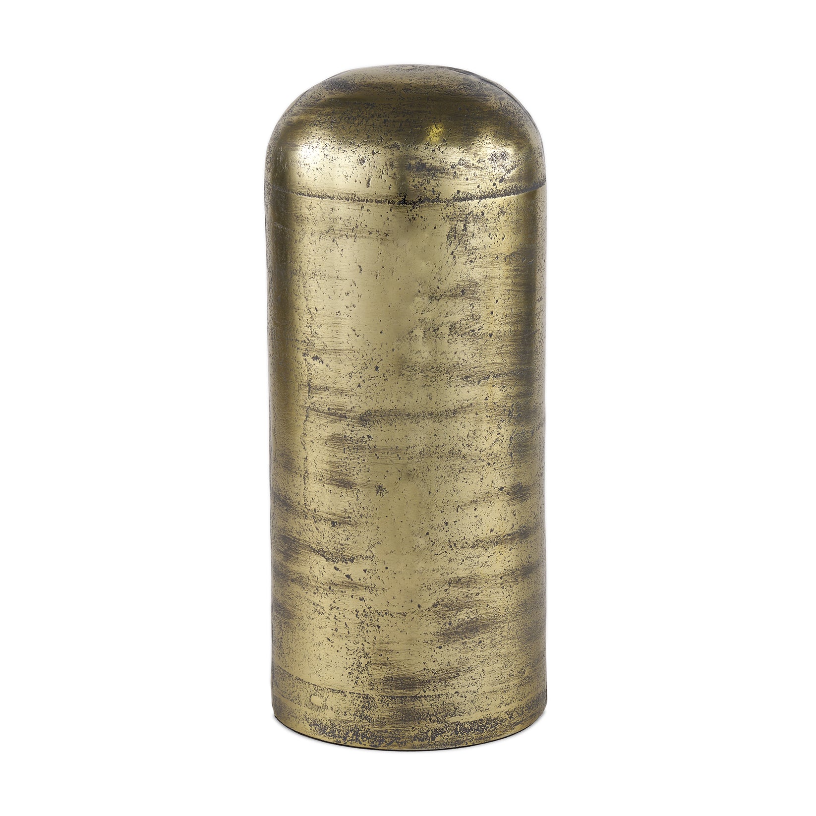 Quonset Extra Tall Brass Finished Aluminum Metal Pillar Object ...