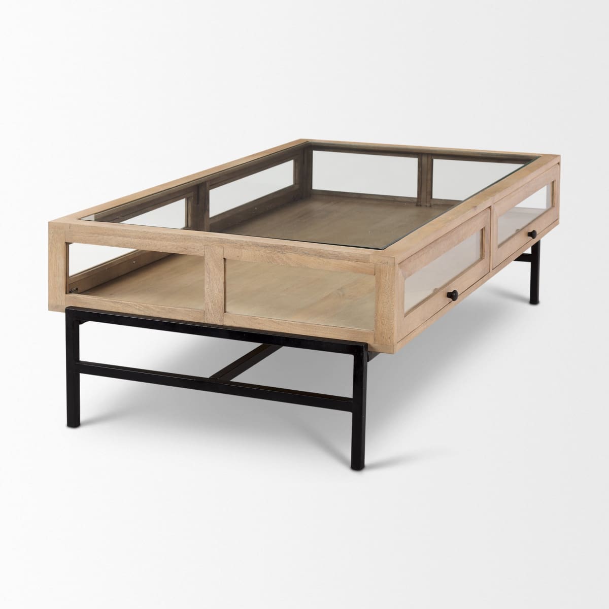 Furniture Barn - Arelius Coffee Table %7C Rectangular Light Brown Wood ...